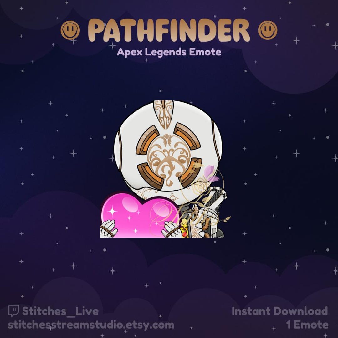 Apex Legends Pathfinder War Machine Heart Twitch Emote | Streamer ...