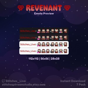 Apex Legends Revenant Twitch Emote Pack | Streamer, Streaming Assets ...