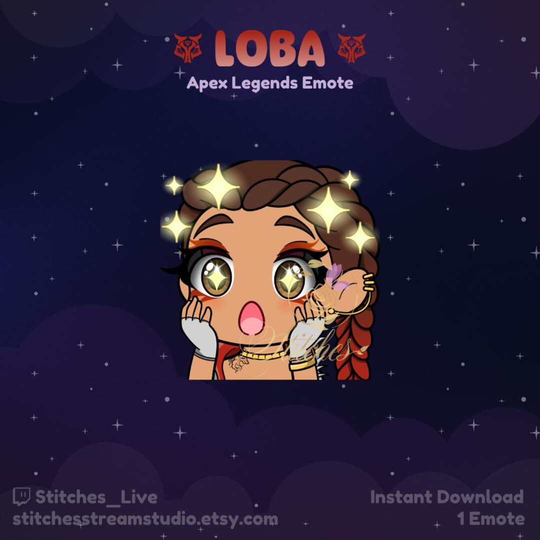 Apex Legends Loba Shock Twitch Emote | Streamer, Streaming Assets ...