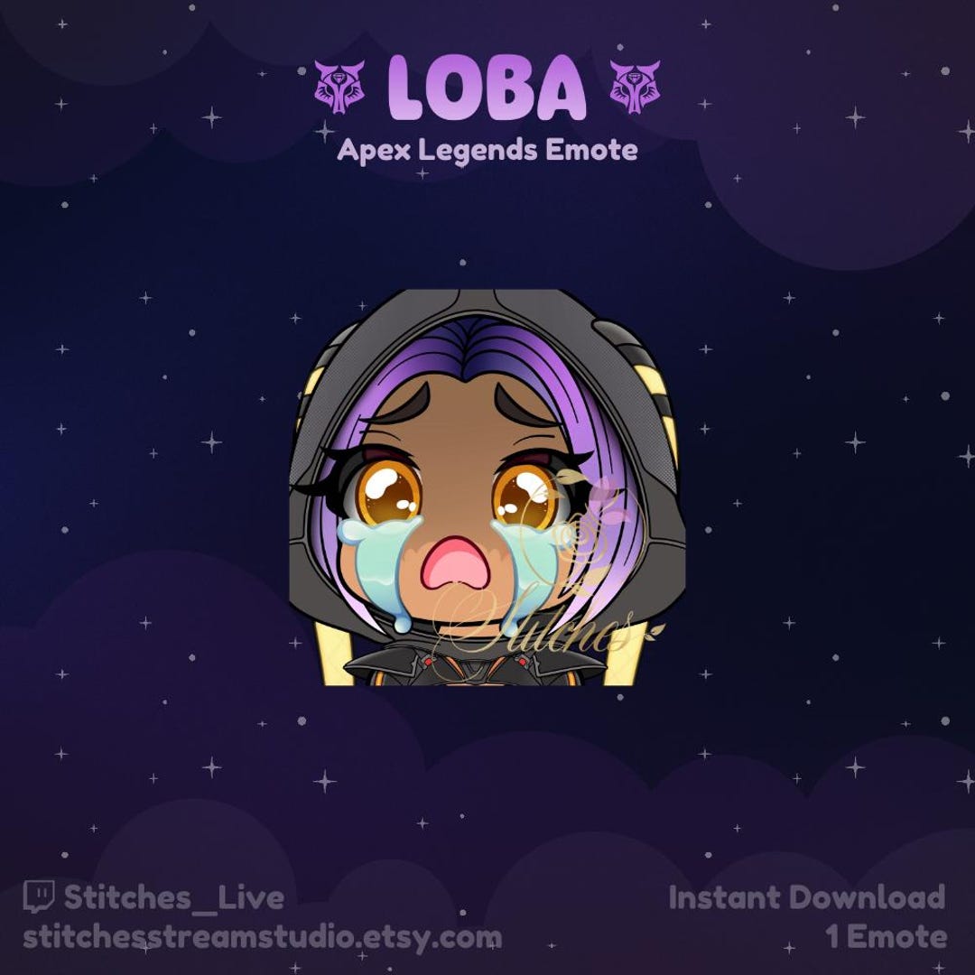 Apex Legends Loba Heat Shade Cry Twitch Emote | Streamer, Streaming ...