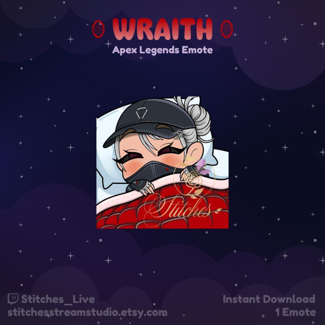 Apex Legends Wraith Street Smart Sleep Twitch Emote | Streamer ...