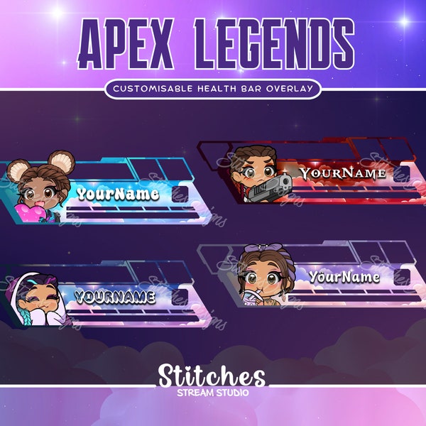 Apex Legends Static Customisable Health Bar Overlay, Apex Overlay, Apex ...