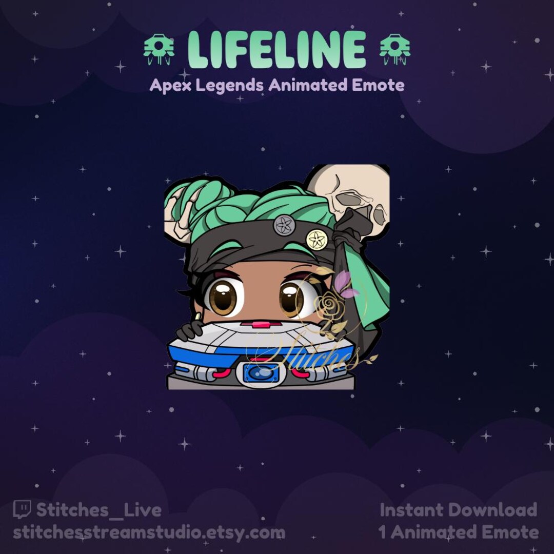 Apex Legends Lifeline Pirate Queen Lurk Drone Animated Twitch Emote ...