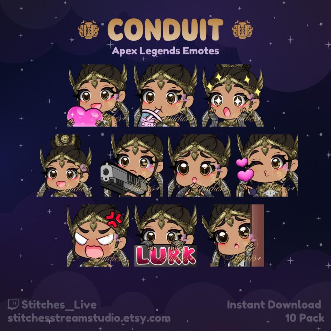 Apex Legends Conduit Gilded Radiance Twitch Emote Pack | Streamer ...