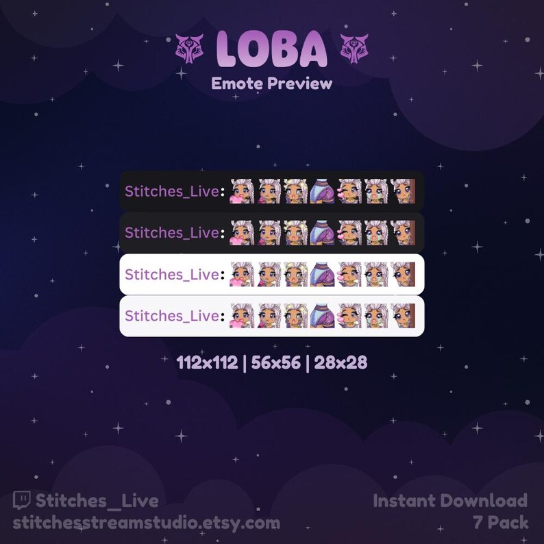 Apex Legends Loba Lunar Goddess Twitch Emote Pack | Streamer, Streaming ...