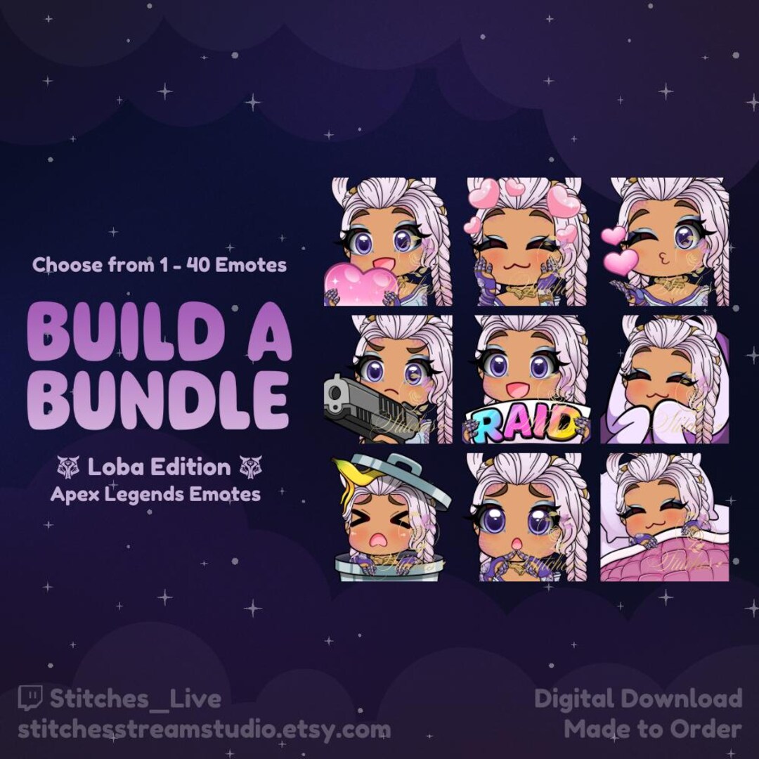Apex Legends Loba Lunar Goddess Build A Bundle Emotes | Streamer ...