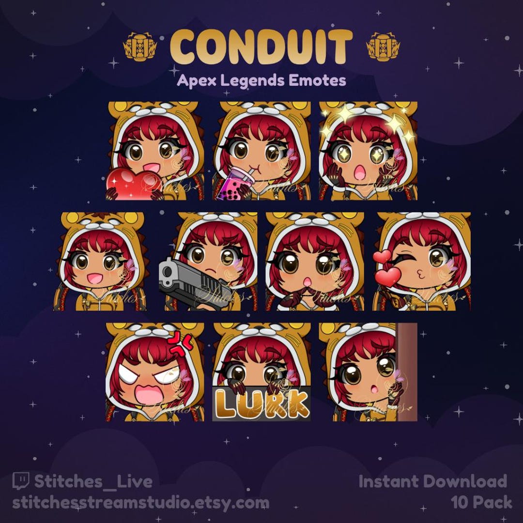 Apex Legends Conduit Lion Hearted Twitch Emote Pack | Streamer ...