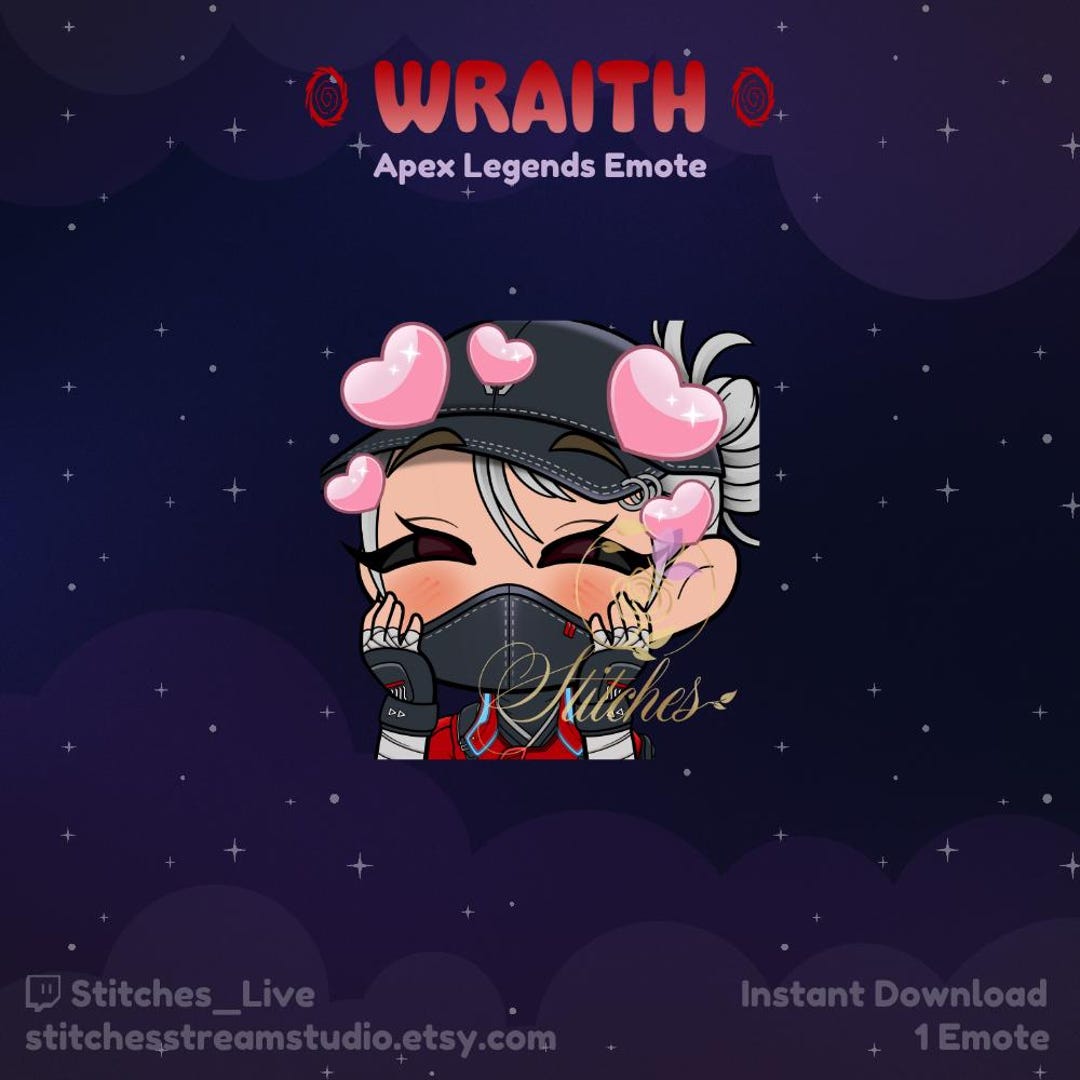 Apex Legends Wraith Street Smart Dokidoki Twitch Emote | Streamer ...