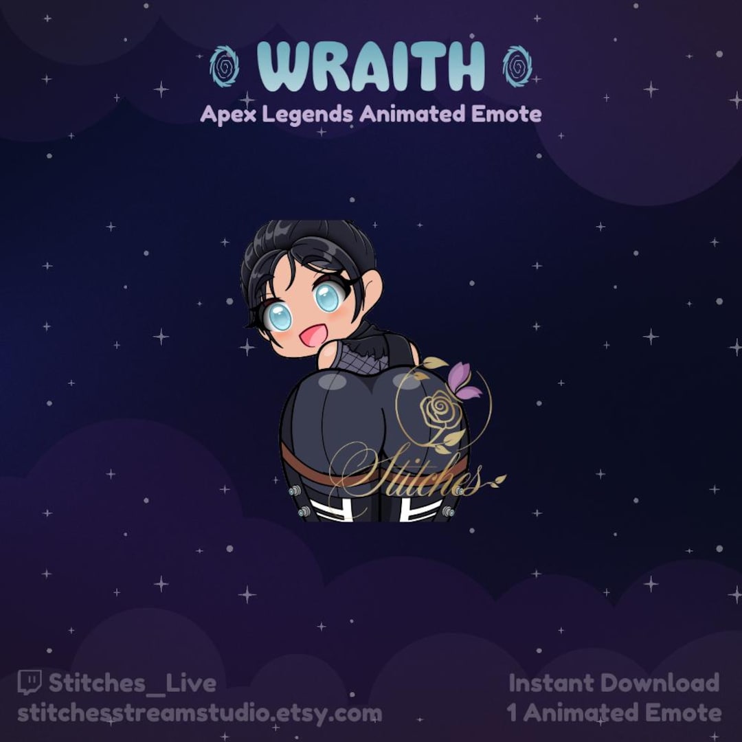 Apex Legends Wraith Twerk Bottom Shake Animated Twitch Emote Streamer ...