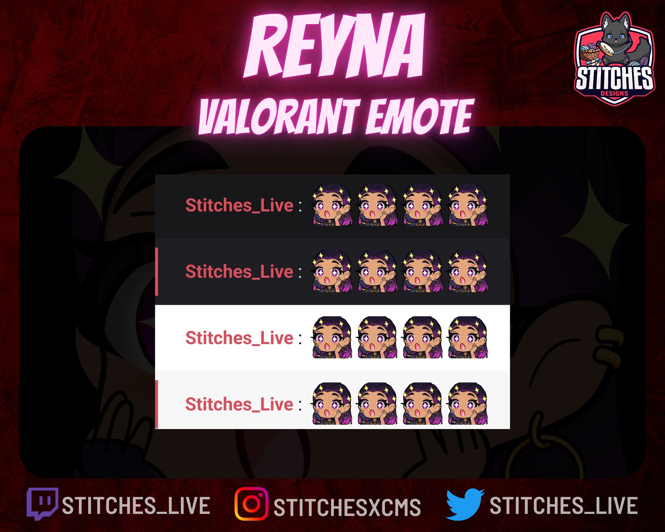 Reyna Shock Emote valorant for Twitch & Discord - Etsy Australia