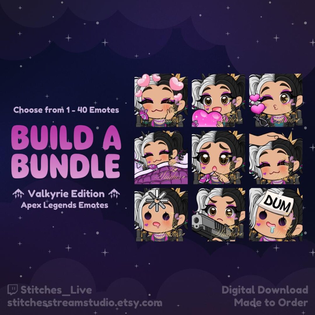Apex Legends Valkyrie Giddy Glider Build A Bundle Emotes | Streamer ...