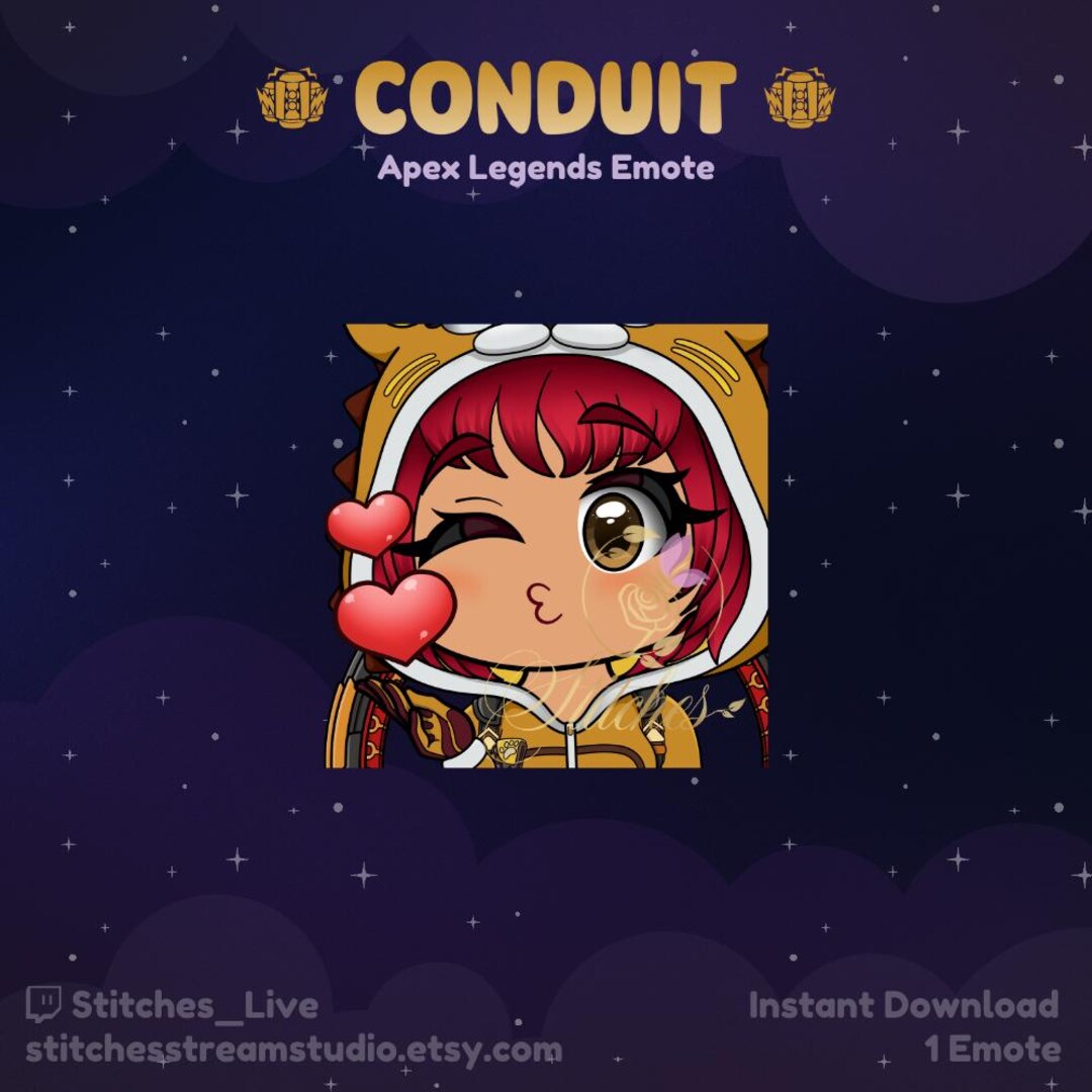 Apex Legends Conduit Lion Hearted Kiss Twitch Emote | Streamer ...