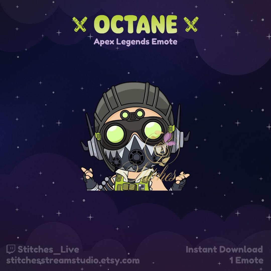 Apex Legends Octane Twitch Emote | Streamer, Streaming Assets, Gaming ...