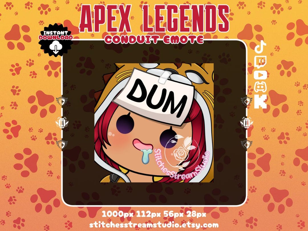 Apex Legends Conduit Lion Hearted Dum Chibi Pre-made Emote, Conduit ...