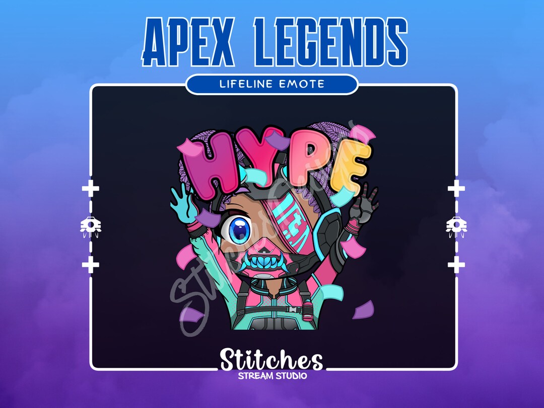 Lifeline Haunt and Heal Hype Emote Apex Legends Emote for Twitch ...
