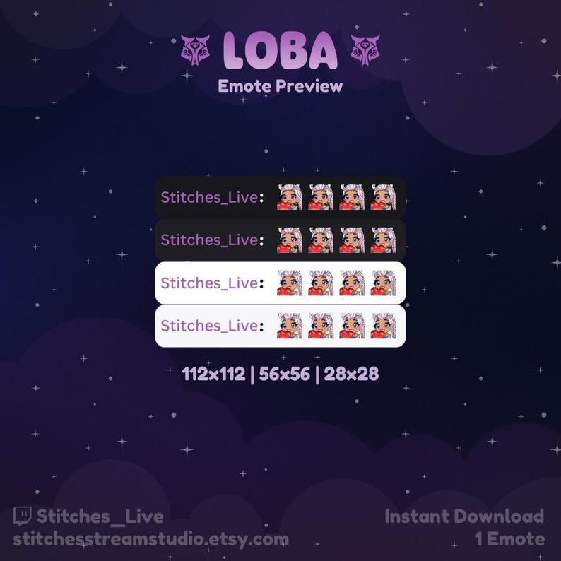Apex Legends Loba Lunar Goddess Heart Twitch Emote | Streamer ...