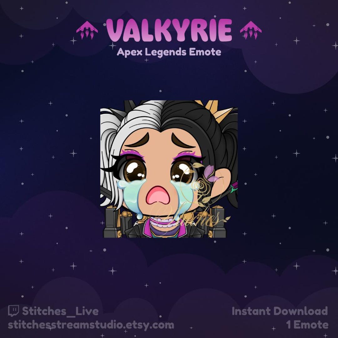 Apex Legends Valkyrie Giddy Glider Cry Twitch Emote | Streamer ...