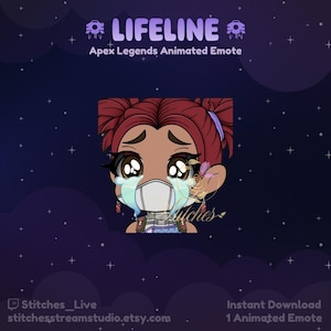 Apex Legends Lifeline Shinobi Surgeon Cry Animated Twitch Emote ...