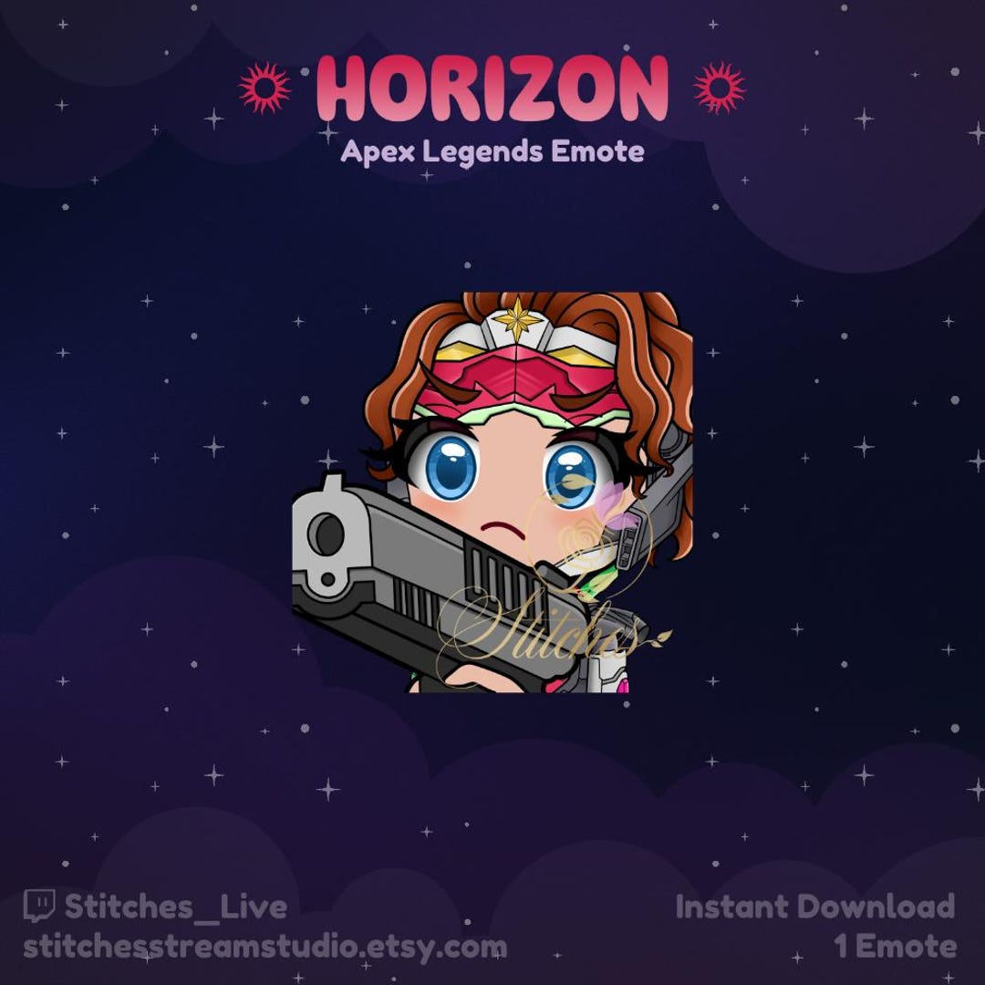Apex Legends Horizon Galactic Guardian Gun Twitch Emote | Streamer ...