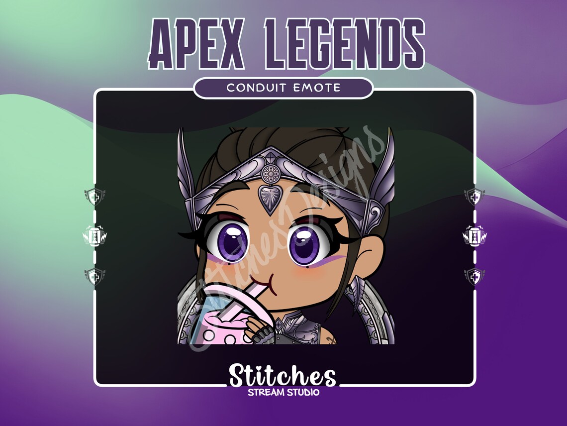 Apex Legends Conduit Royal Obsidian Boba Chibi Pre-made Emote, Conduit ...