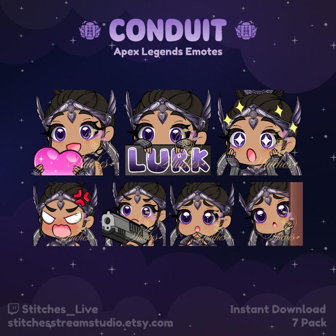 Apex Legends Conduit Royal Obsidian Twitch Emote Pack | Streamer ...