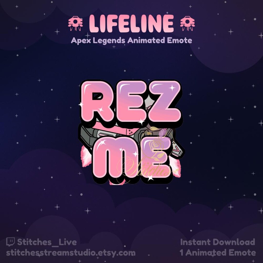 Apex Legends Lifeline Rez Me Drone Animated Twitch Emote | Streamer ...