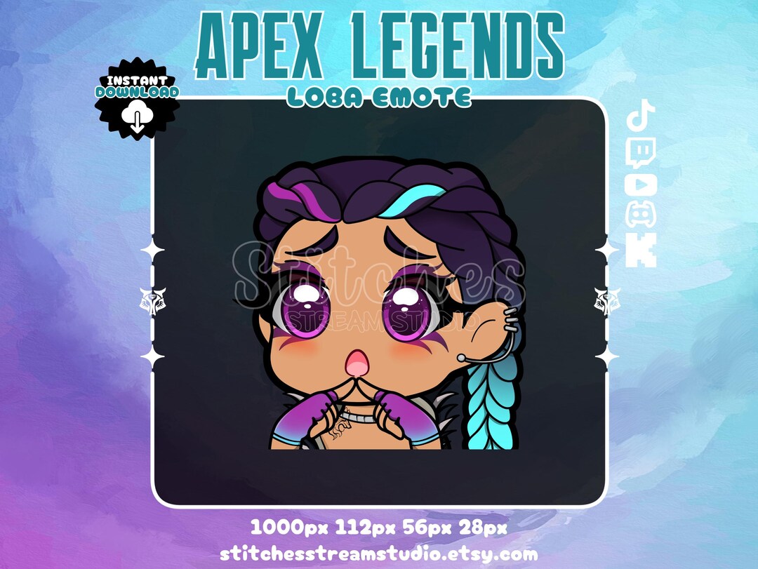 Loba Shy Torrent Skin Emote apex Legends for Twitch & Discord - Etsy