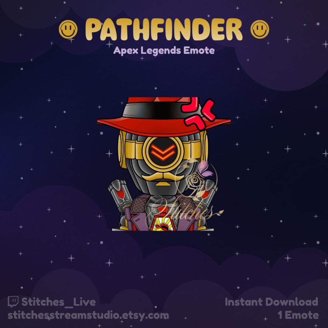 Apex Legends Pathfinder Untouchable Rage Twitch Emote | Streamer ...