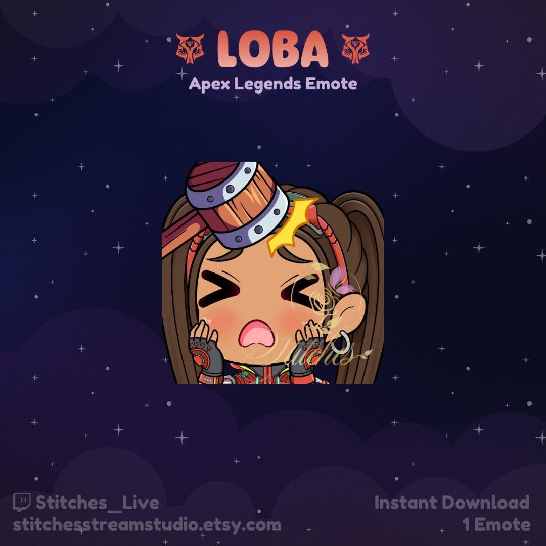 Apex Legends Loba Cherry Bomb Bonk Twitch Emote | Streamer, Streaming ...