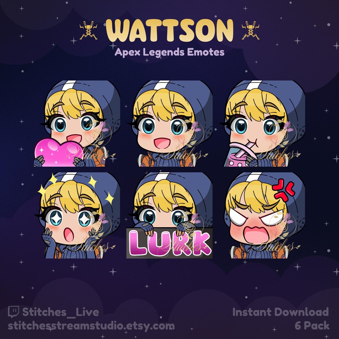 Apex Legends Wattson Twitch Emote Pack | Streamer, Streaming Assets ...