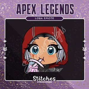 Apex Legends Loba Lycan Hunter Boba Premade Emote, Loba Chibi Emotes ...