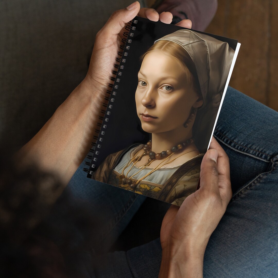 Digital Art Painting of Renaissance Woman Spiral Notebook - Etsy