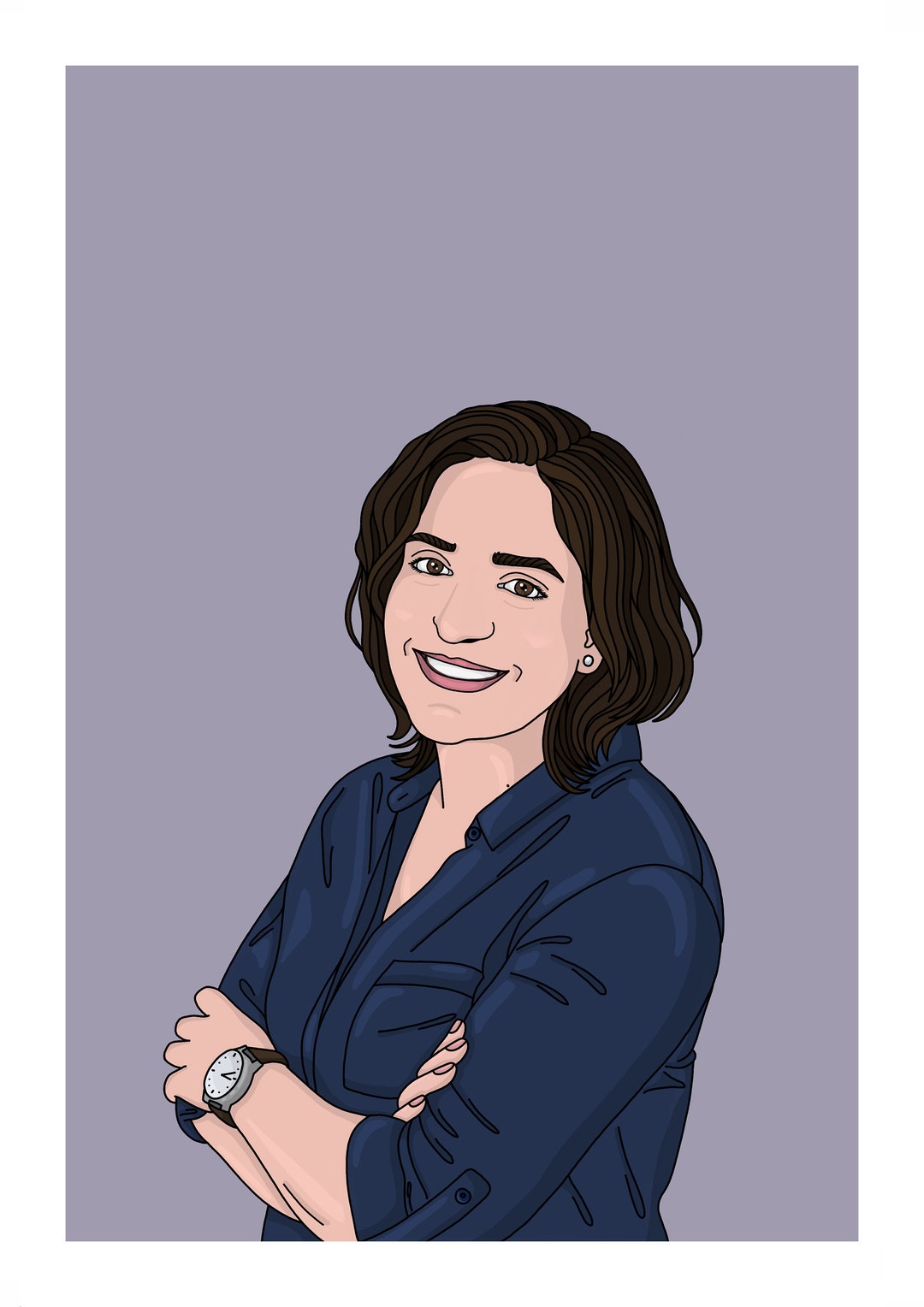 Custom Detailed Digital Portrait, Custom Digital Illustration, Birthday ...