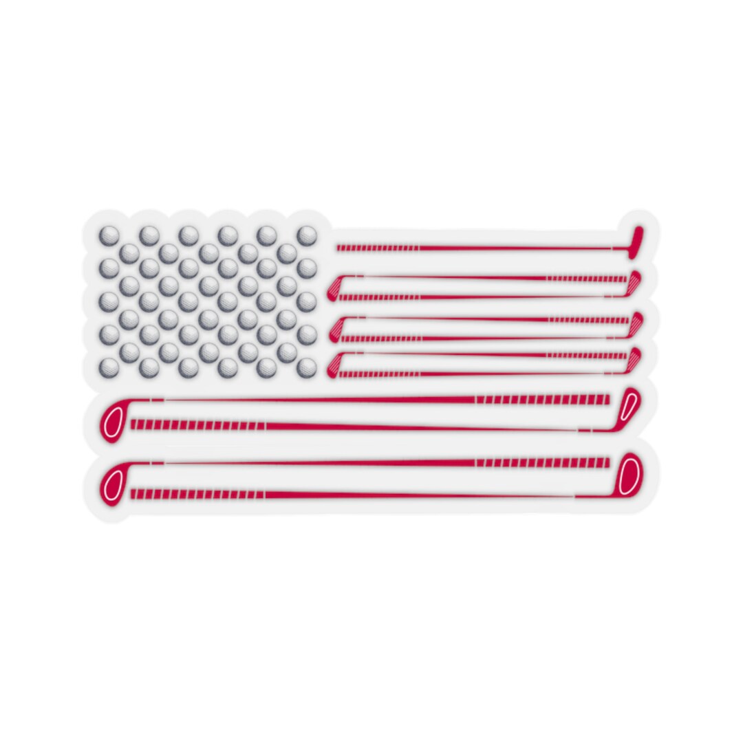 American Flag Golf Clubs Golf Ball Sticker Golf Flag Golf Balls Stars ...
