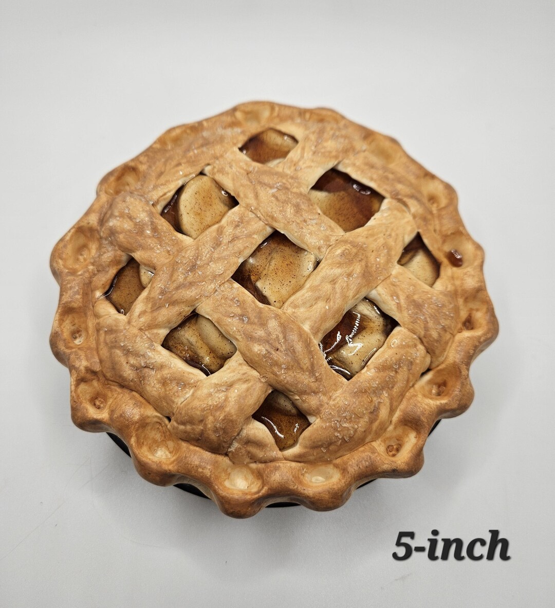 Fake Apple Pie, 5-inch, Realistic, Pie Prop, Kitchen Dessert Decor ...