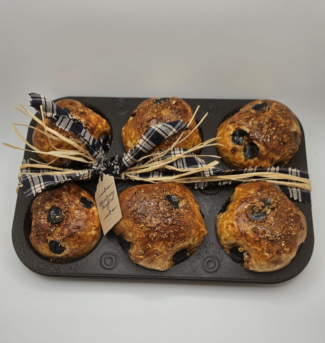 Fake Primitive Blueberry Muffins, Faux Baked Goods, Prim Pantry ...