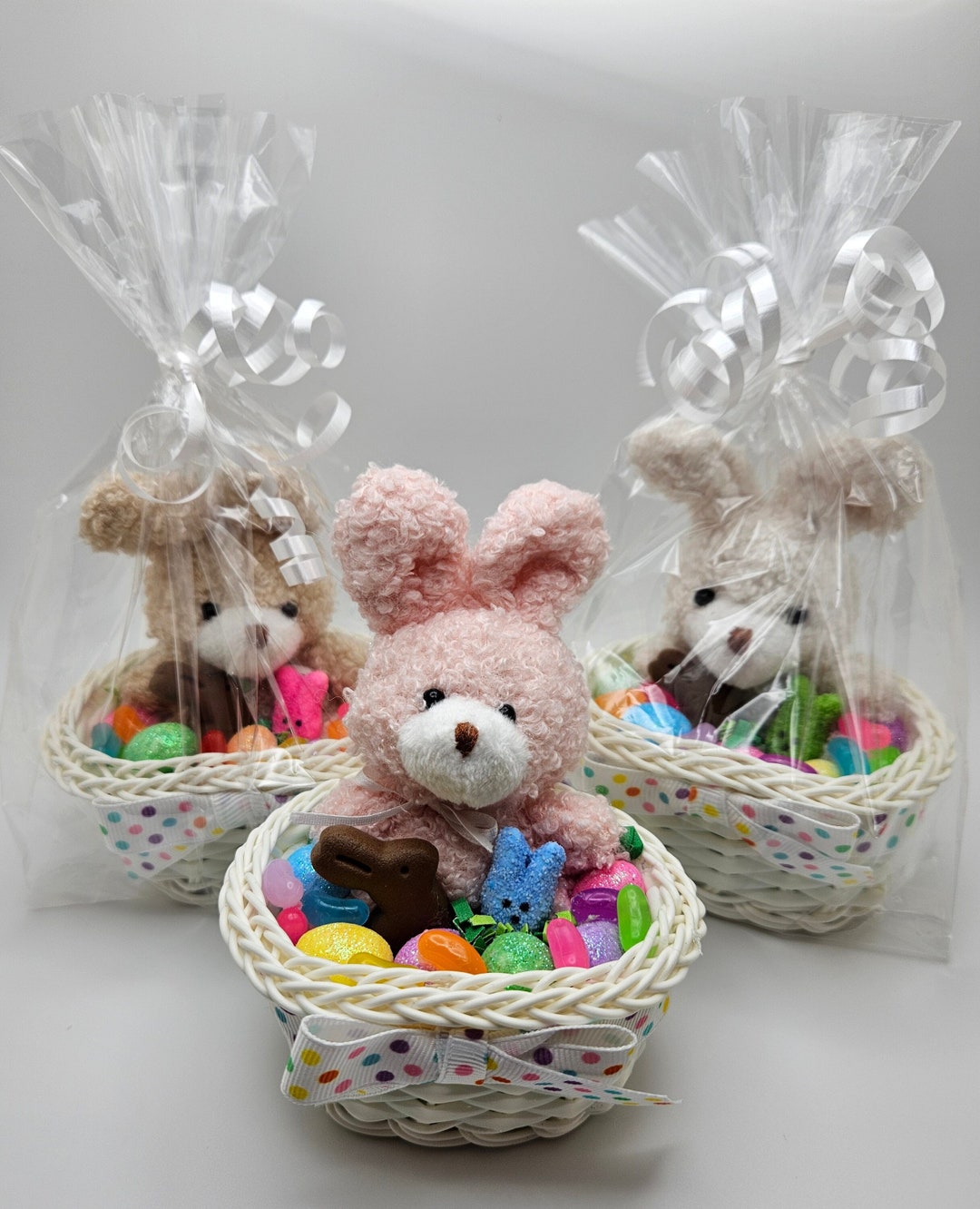 NEW Mini Easter Basket, Stuffed Bunny, Fake Peep, Fake Jelly Beans ...