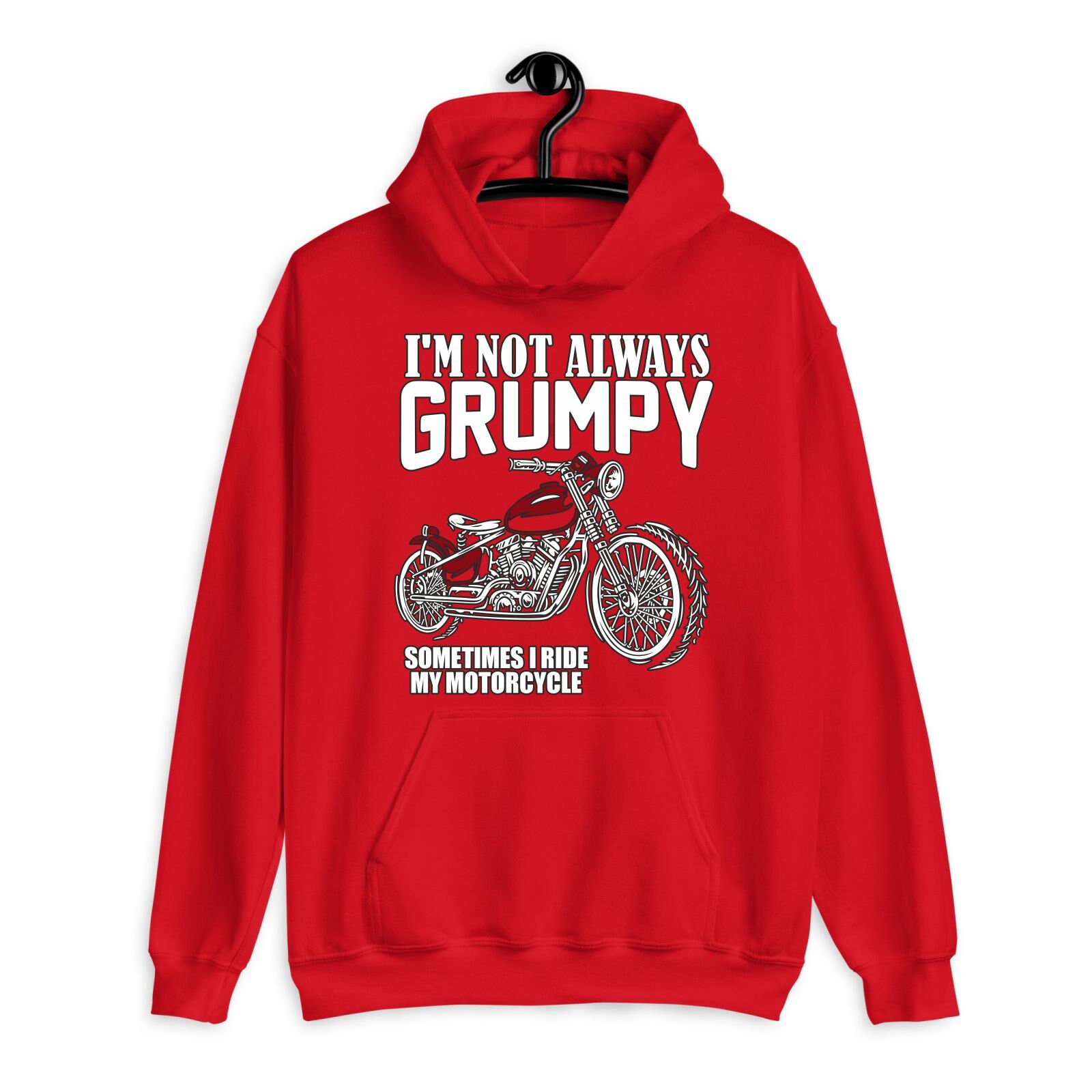 Grumpy Motorcycle Hoodie Motorbike Biker Hoodie sold by Linda | SKU 751320 | Printerval UK