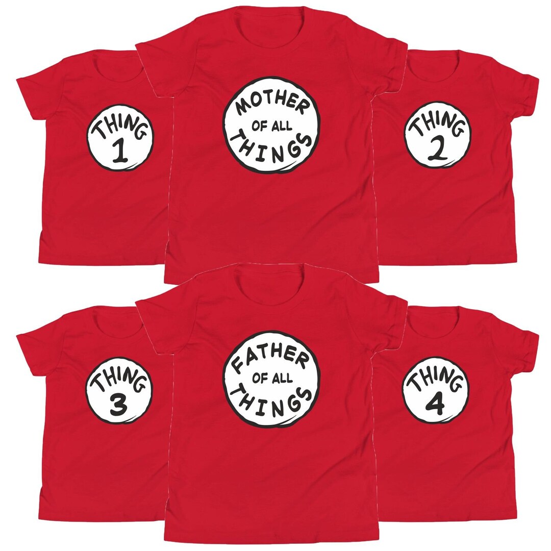 Personalised Thing 1234 T Shirt Custom Made World Book - Etsy