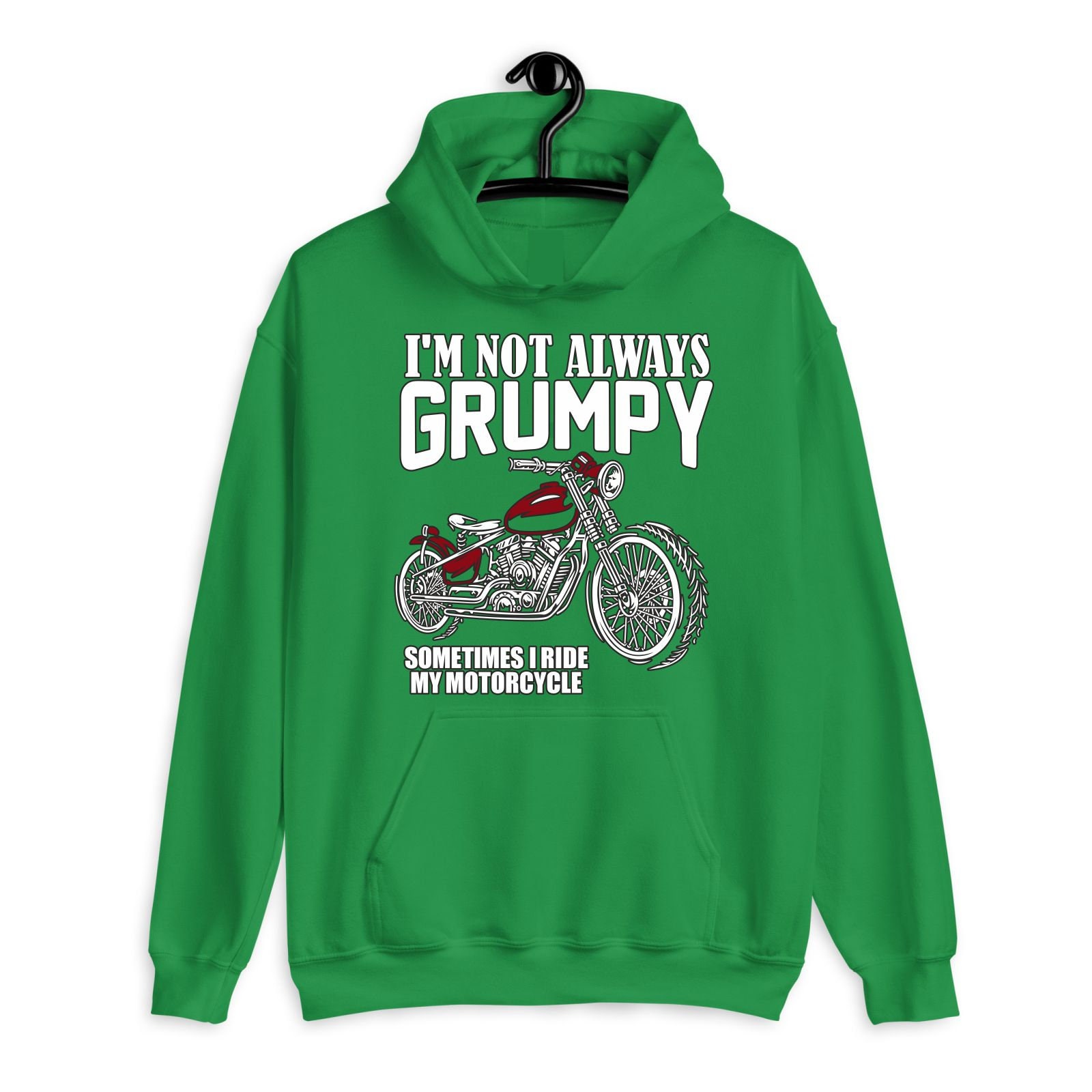 Grumpy Motorcycle Hoodie Motorbike Biker Hoodie sold by Linda | SKU ...