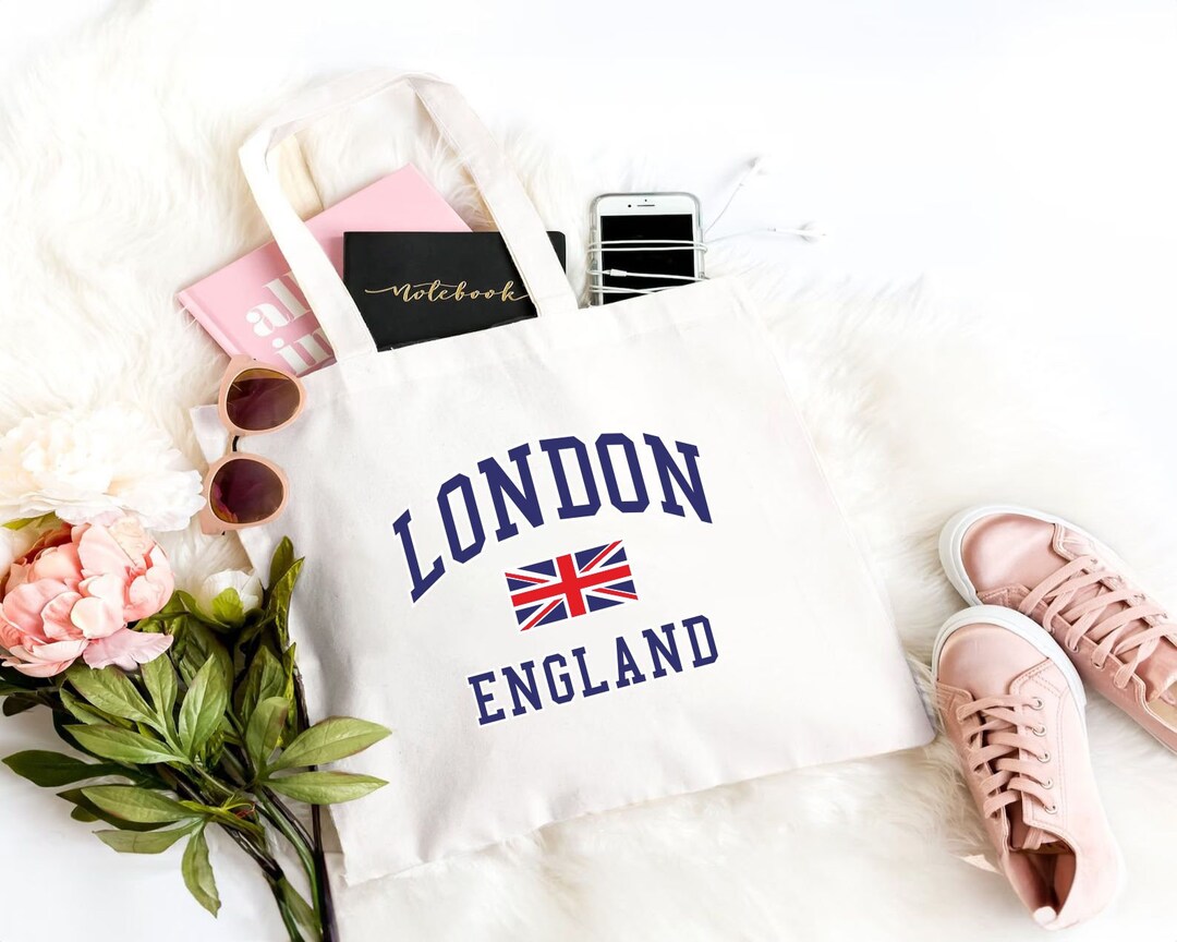 London Tote Bag, England GB UK, Union Jack, Souvenir, Novelty Gift ...