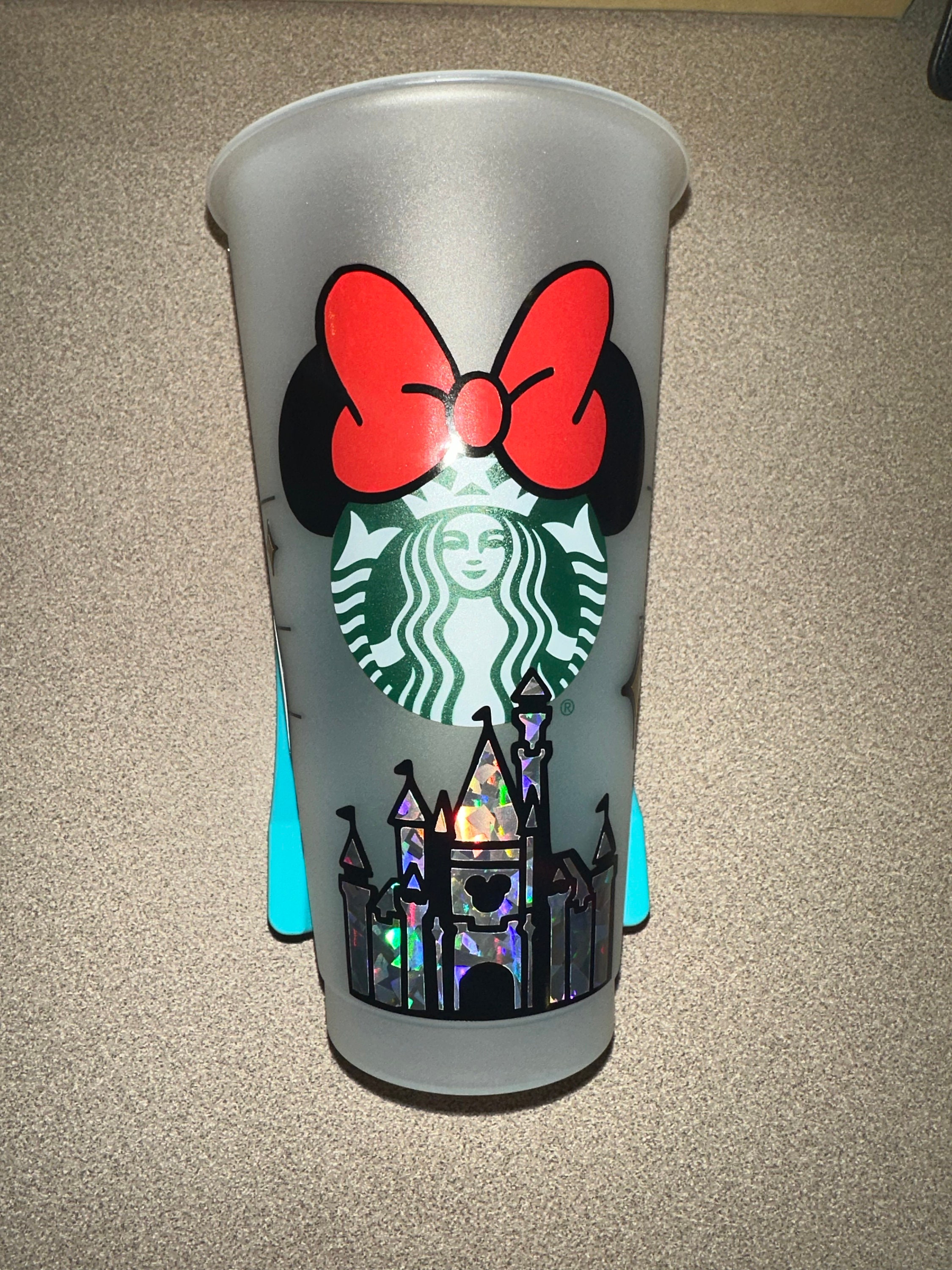 Disney Starbucks Cold Cup, Disney Castle and Balloon Cold Cup, Minnie ...