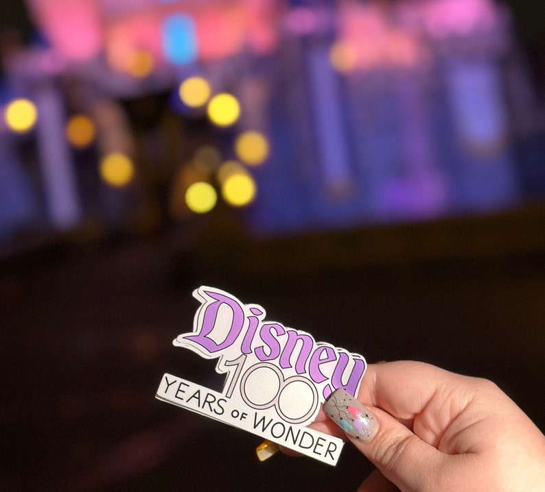 Disney 100 Years of Wonder Sticker Disneyland Disney World - Etsy