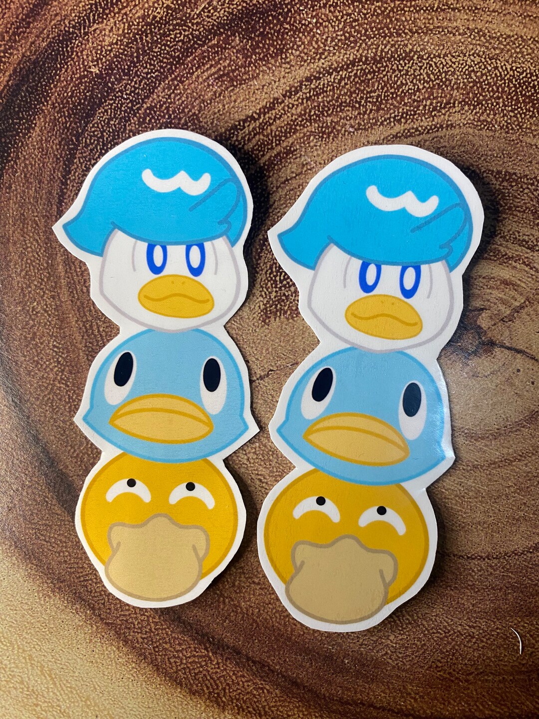 Pokemon Psyduck, Ducklett, Quaxly Sticker for Water Bottles / Laptops ...