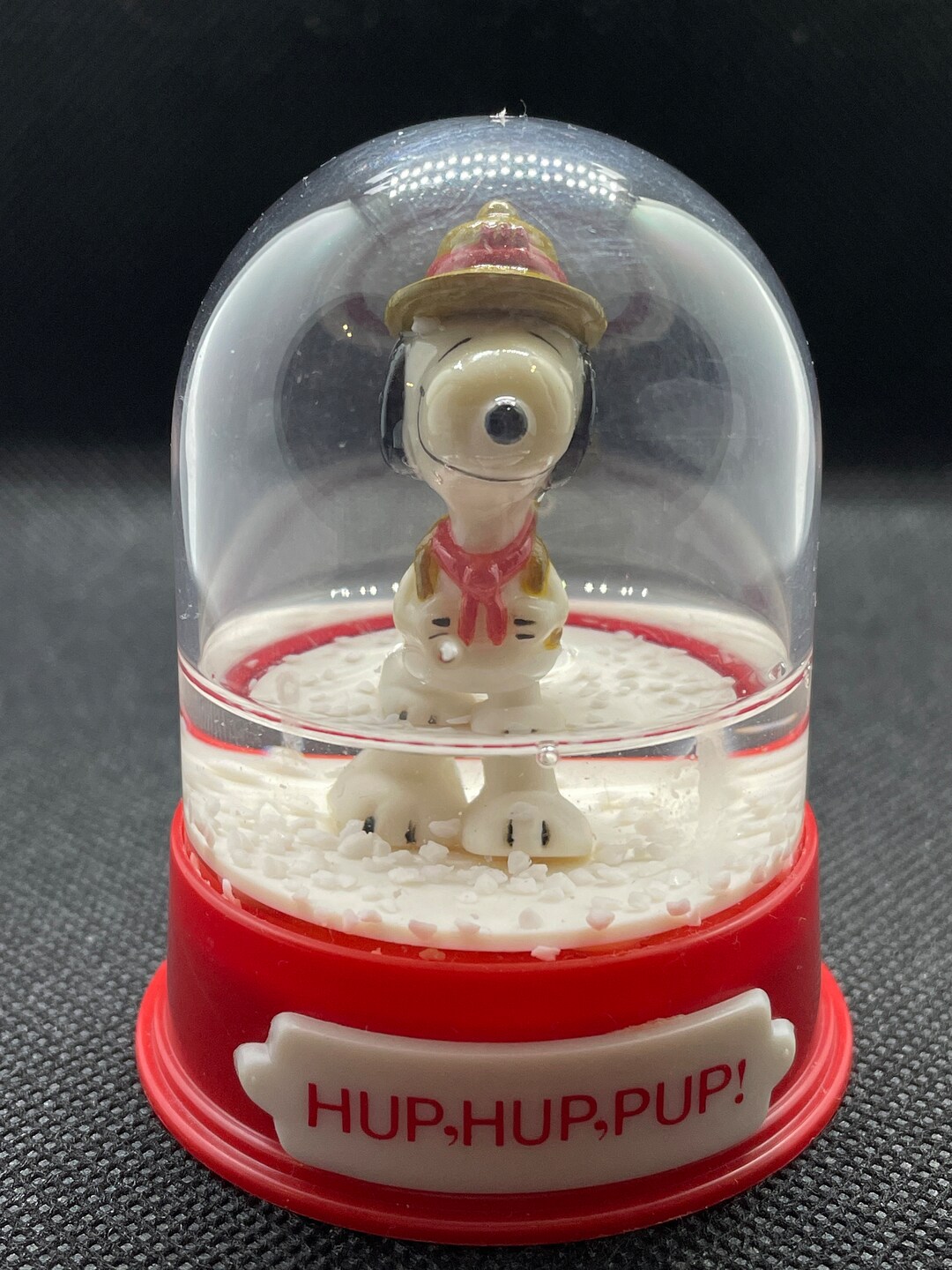 Vintage Willitts Peanuts Snoopy as Explorer hup Hup Pup Snow Globe - Etsy