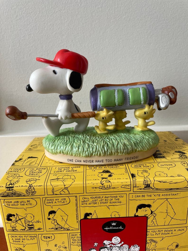 Hallmark 2000 Peanuts Snoopy Woodstock Golfing on the - Etsy