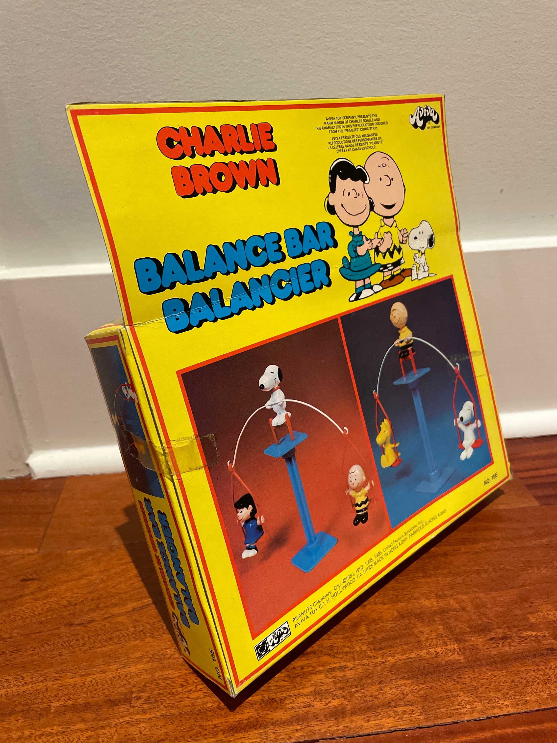 Vintage MIB 1970s Aviva Peanuts Charlie Brown Balancing Bar Balancier Toy SNOOPY - Etsy