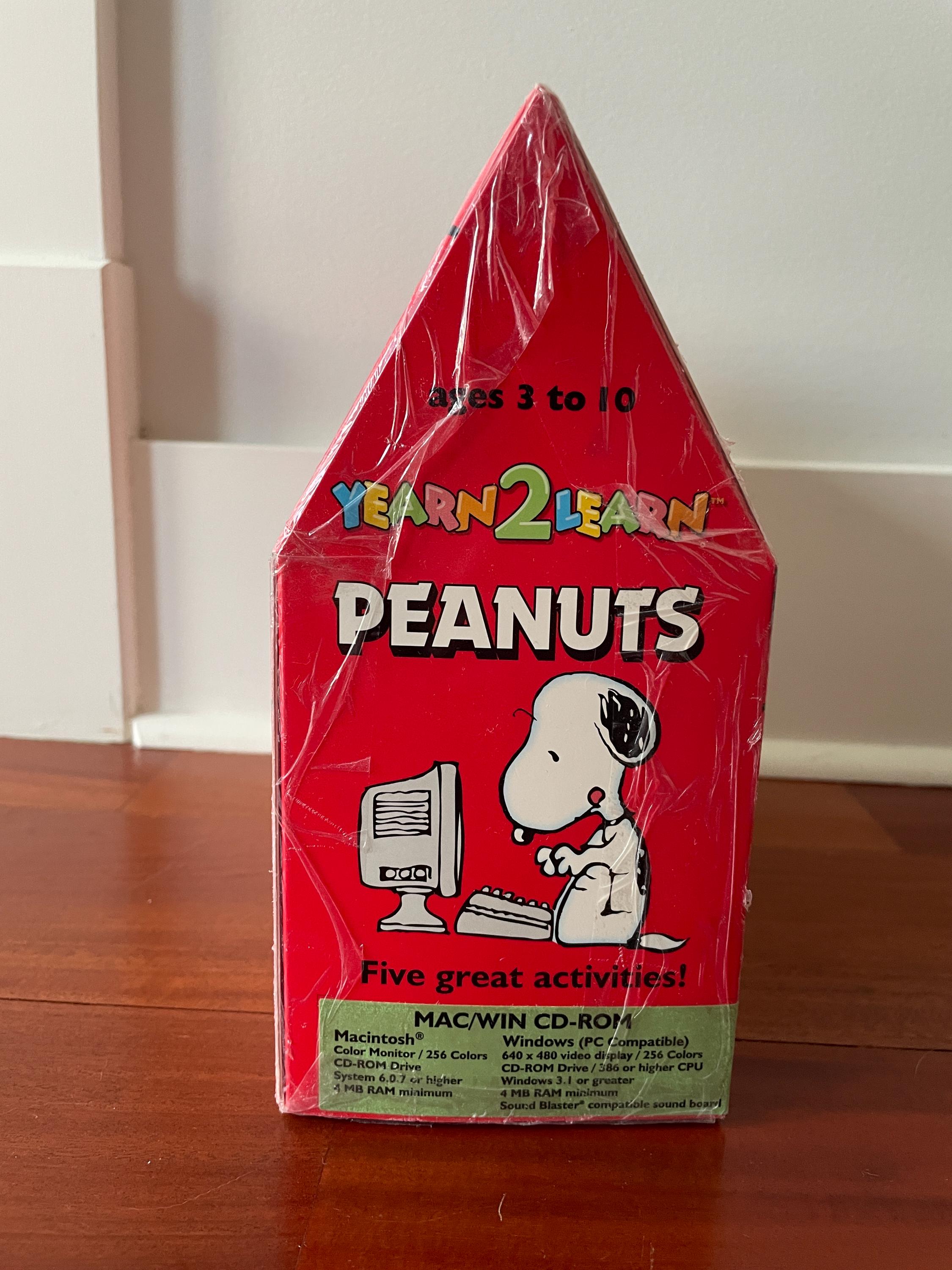 Peanuts Snoopy Yearn 2 Learn Computer Software Mac/win CD Rom Brand NEW ...