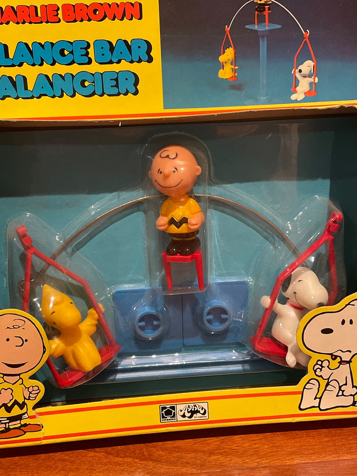 Vintage MIB 1970s Aviva Peanuts Charlie Brown Balancing Bar Balancier Toy SNOOPY - Etsy