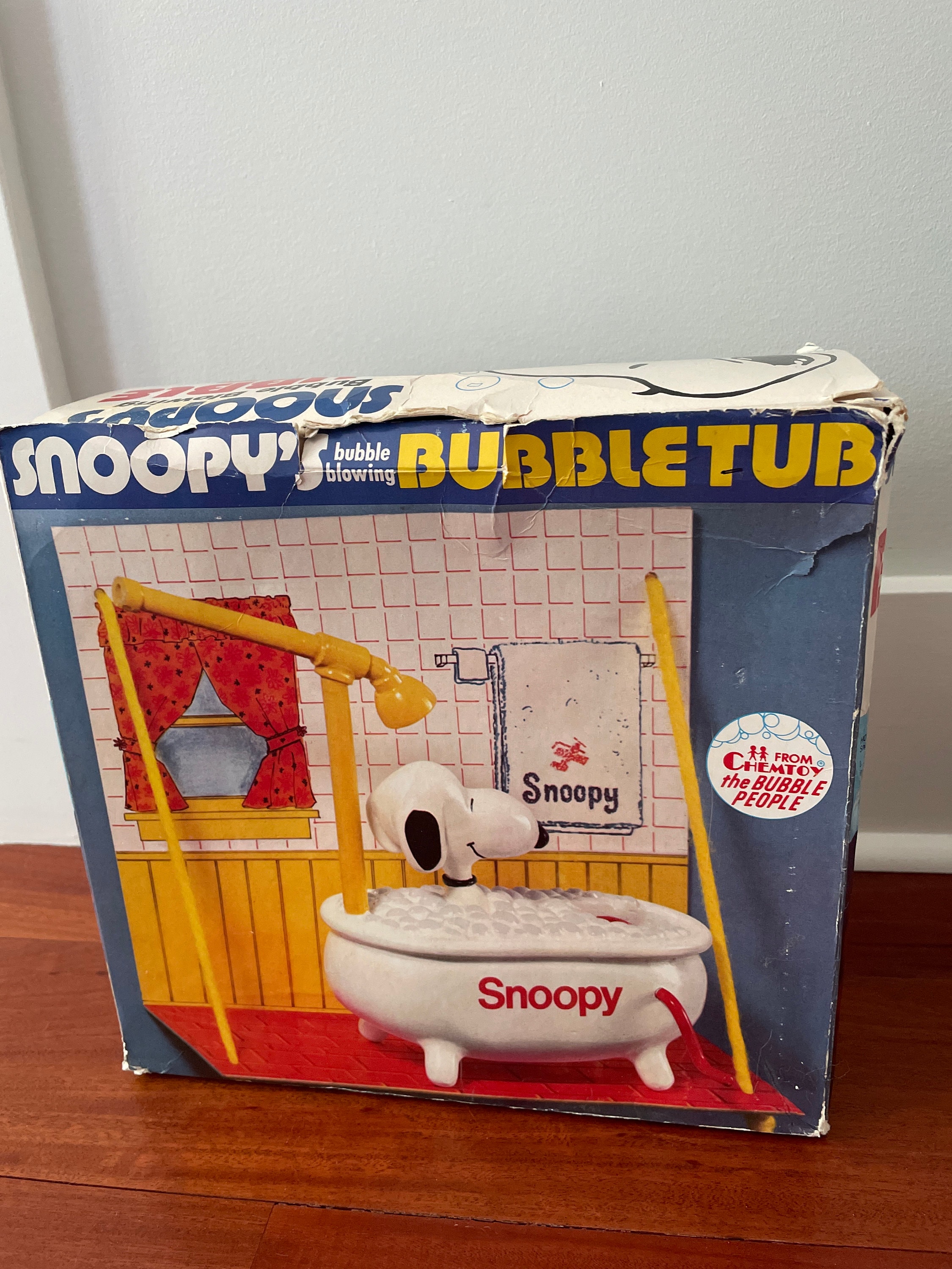 RARE Vintage MIB Peanuts Snoopy Bubble Blowing Tub Toy - Etsy